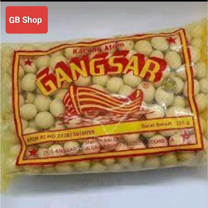 Jual kacang atom Shanghai cap Gangsar 225gram kemasan baru 210gram | Shopee Indonesia