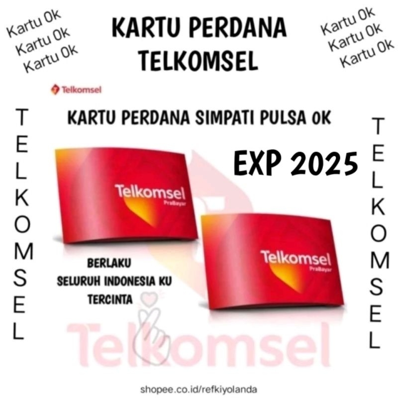 Jual Kartu Perdana Telkomsel Jaringan 4G 5G Grosir Ecran Nasional Indonesia | Shopee Indonesia