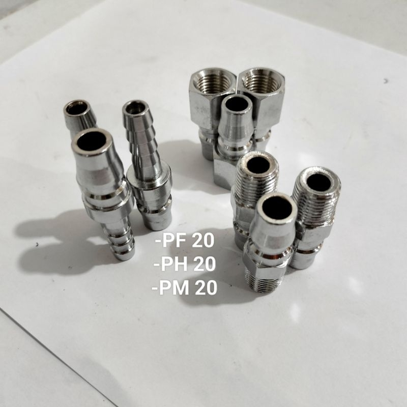 Jual BISA COD TEKIRO QUICK COUPLER ANGIN SH 20 TWO TOUCH / NEPEL SAMBUNGAN SELANG ANGIN ...