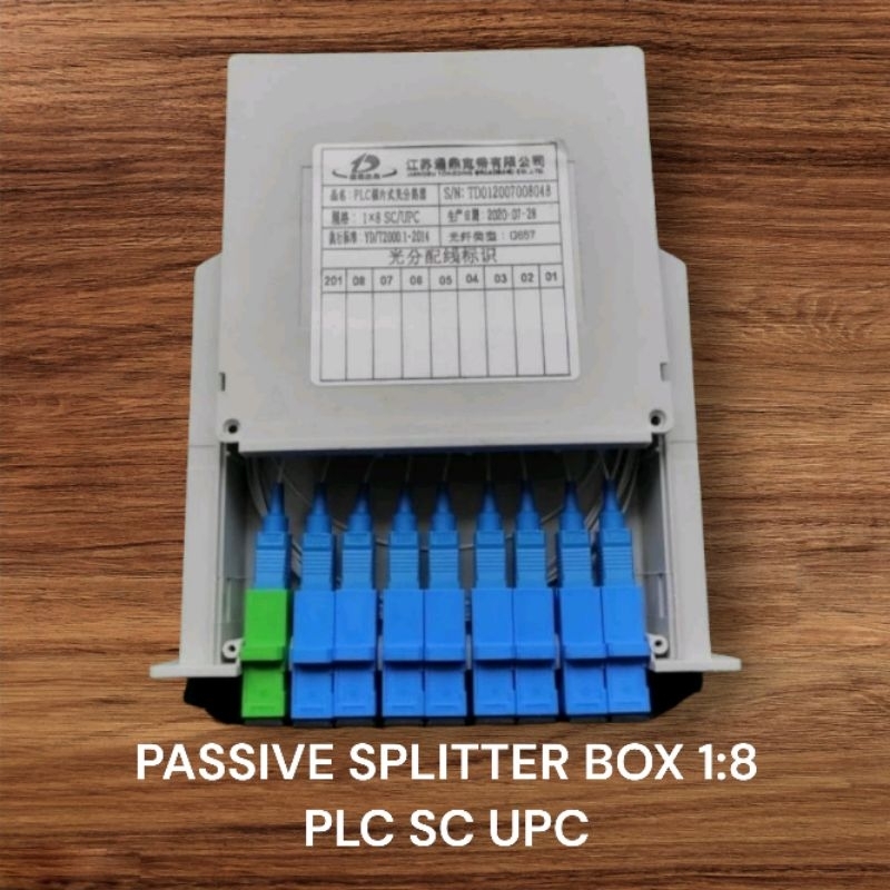 Jual PASSIVE SPLITTER BOX 1:8 SC UPC / FTTH FIBER OPTIC | Shopee Indonesia