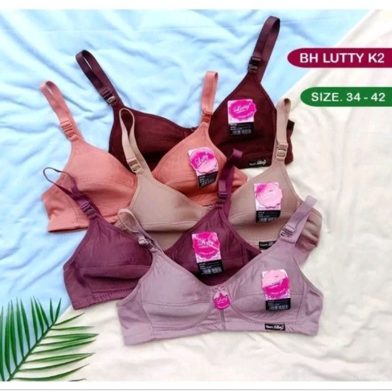 Jual TERACOTTA19 - Bra BH LUTTY SPORT Tanpa Busa Tanpa Kawat 34-38 Kait 2 /40-42 kait 3 [ 1 PCS ...