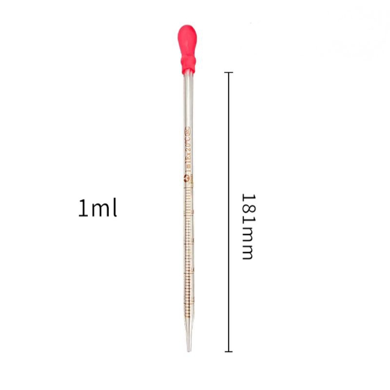 Jual Pipet ukur 1 ml pipet tetes berskala 1 ml measuring pipet 1 ml ...