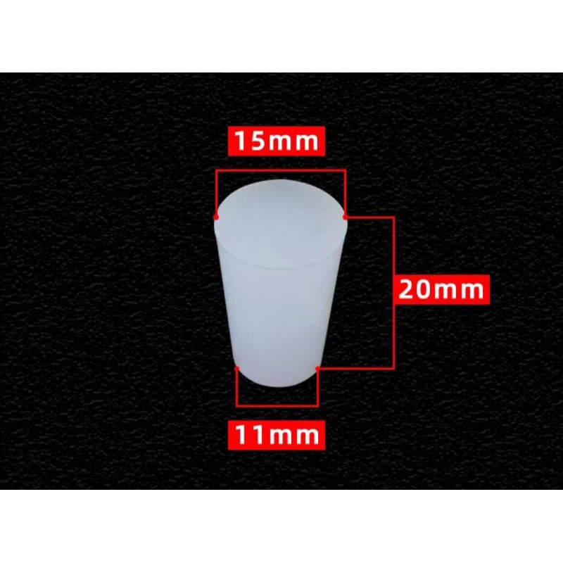 Jual Sumbat silikon silicone stopper 15x11 mm | Shopee Indonesia