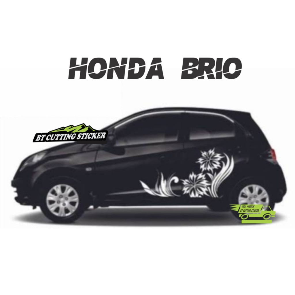 Jual sticker mobil honda brio sticker brio sticker batik sticker mobil ...