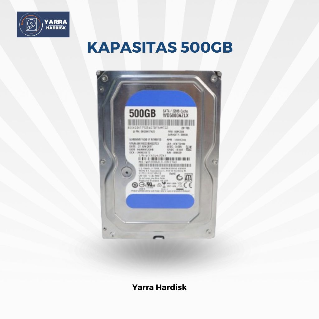 Jual Hardisk 500GB WD Sata 3.5 HDD Internal For PC Computer Rpm 7200 ...