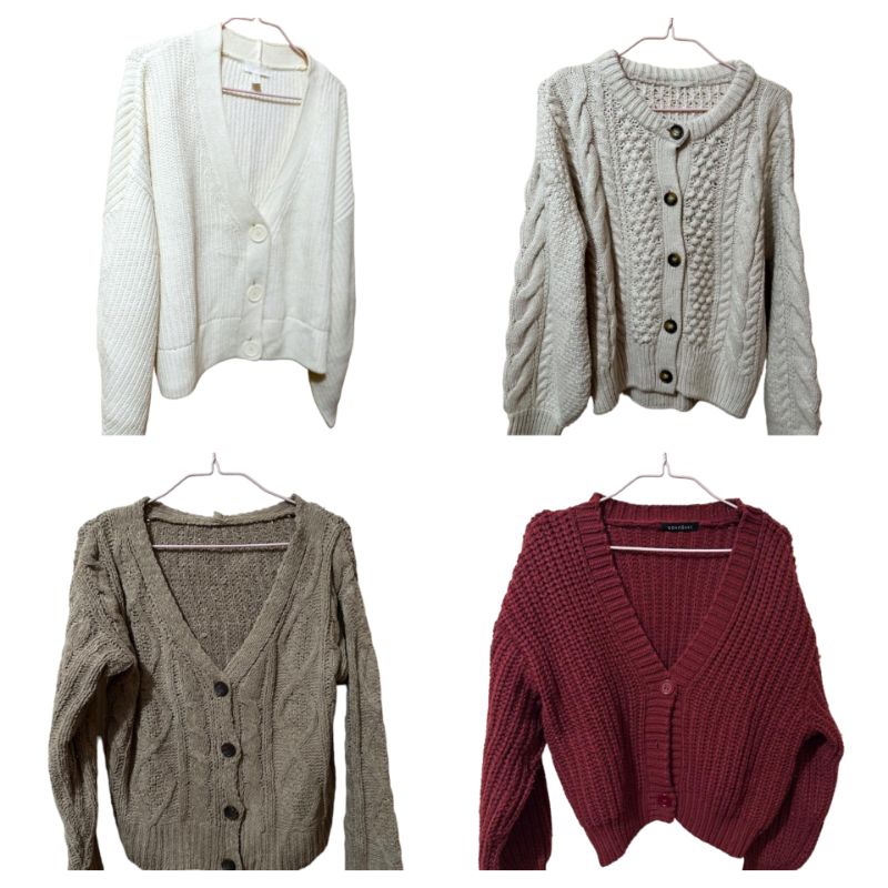 Jual Baju cardigan rajut tebal premium | Shopee Indonesia