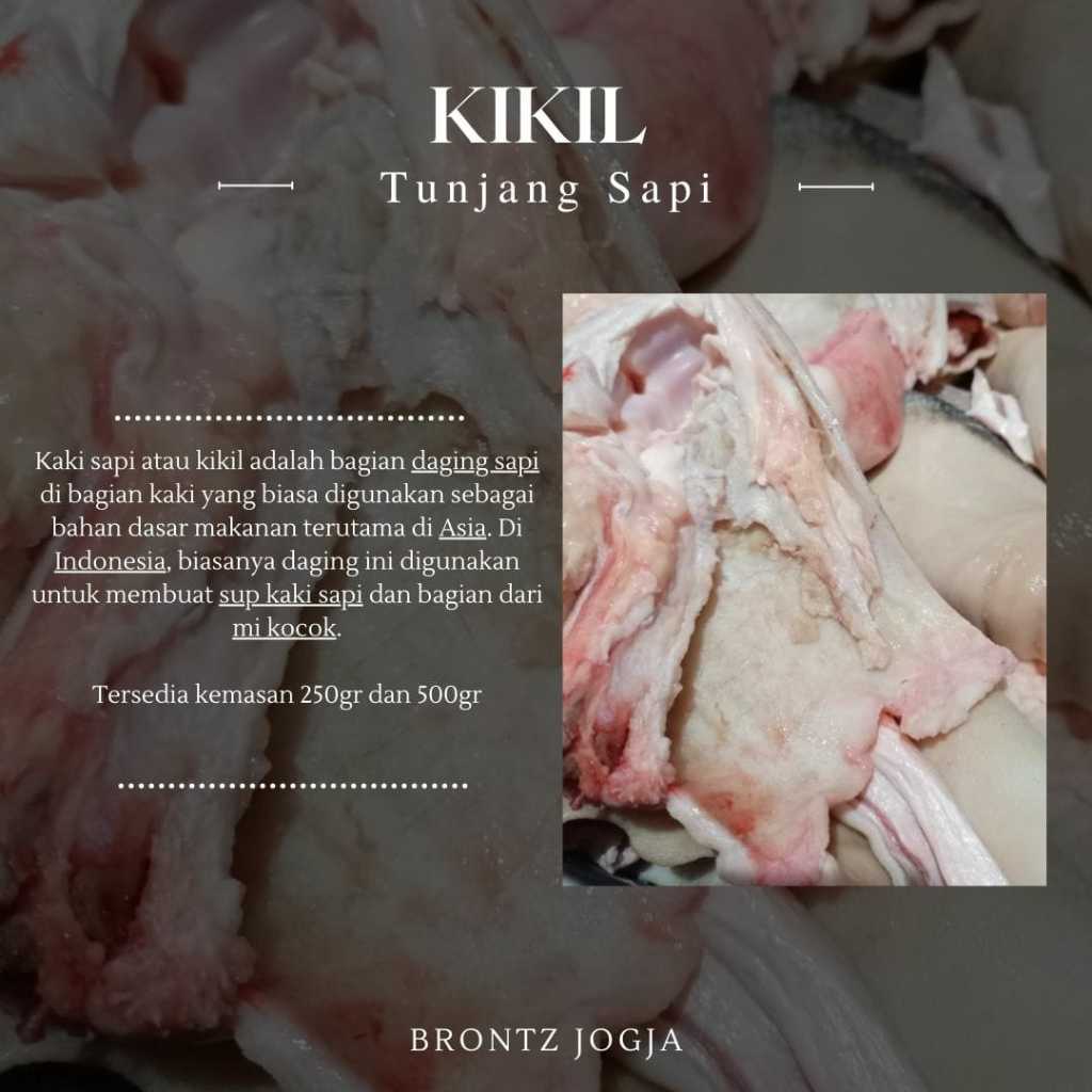 Jual KIKIL TUNJANG SAPI 500GR-FROZEN FOOD-BRONTZ JOGJA | Shopee Indonesia