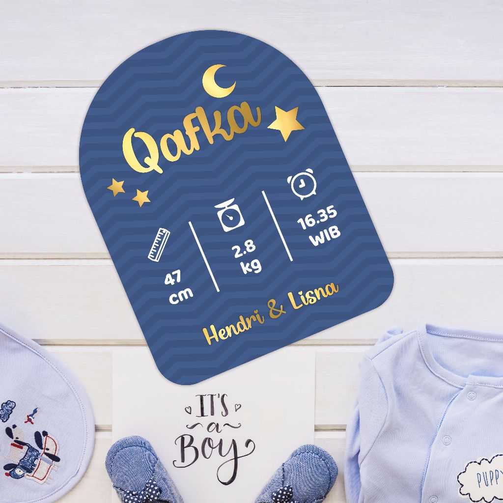 Jual Papan Nama Bayi Name Board Akrilik Custom | Baby Board Name Custom ...