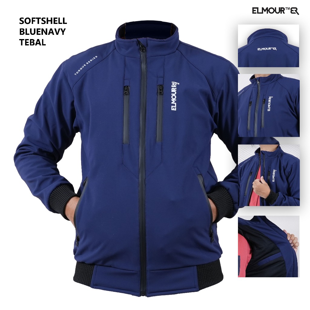 Jual Elmour Jaket Motor Windproof Torque Series Softshell Tahan Air Dan ...