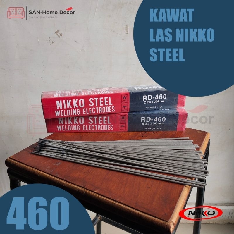 Jual 1KG KAWAT LAS RD460 2 MM/PAKAN LAS RD-460 2mm x 300 MM NIKO STEEL ...