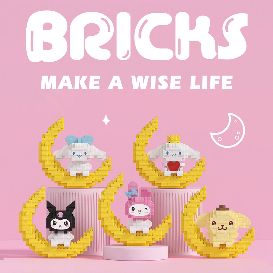 Jual NEW!! NANO BLOCKS SANRIO MOONLIGHT (Puzzle Block Kuromi Bulan ...
