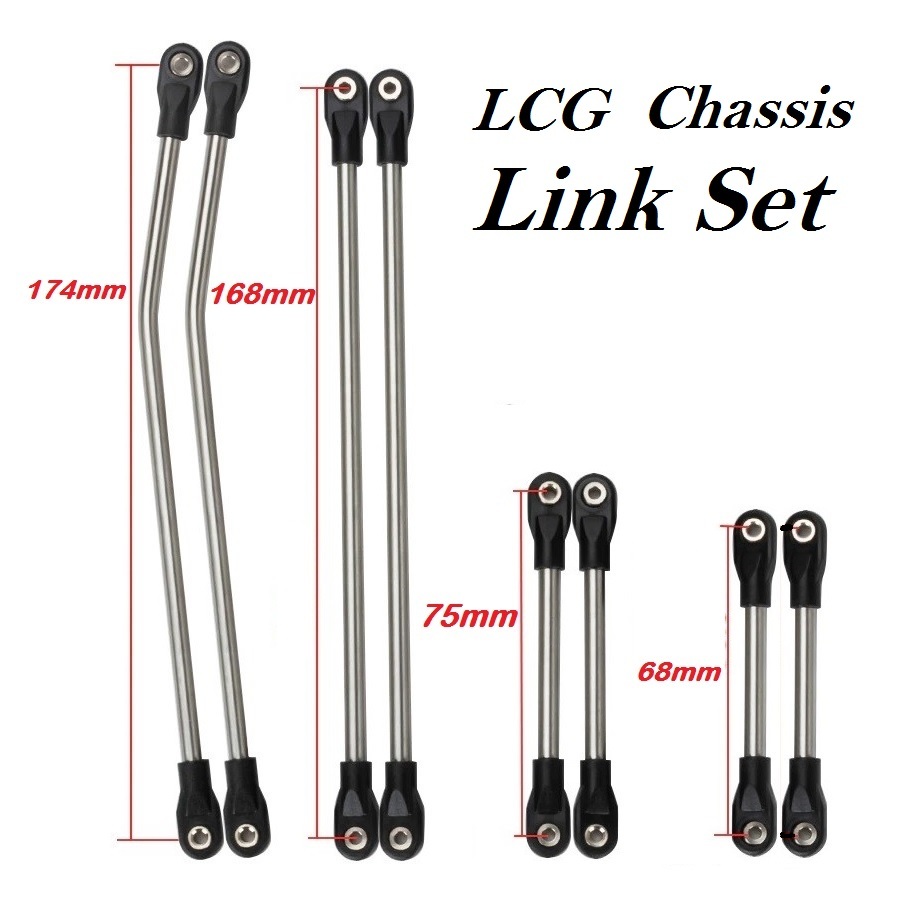 Jual LCG Chassis Link Set Metal Linkage Axle Axial SCX10 III Capra 1/10 ...
