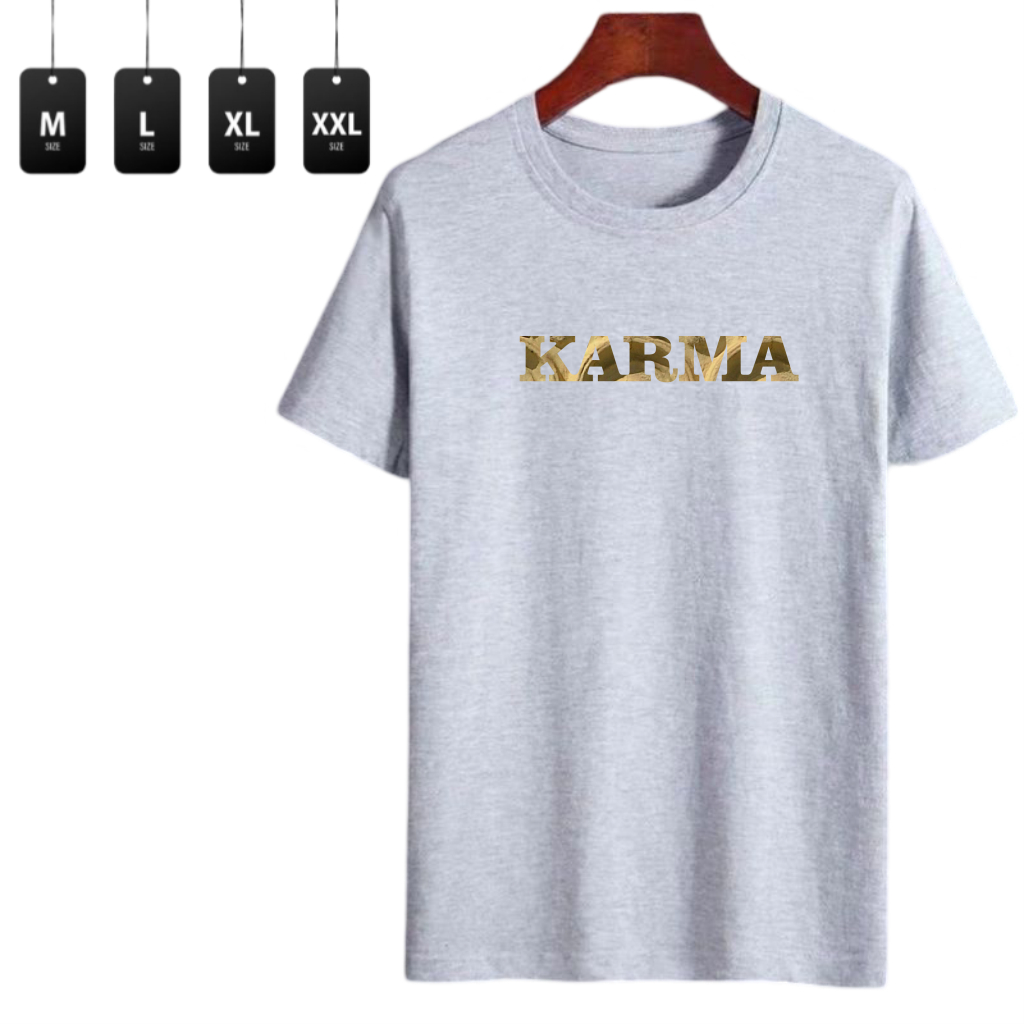 Jual Kaos Oblong Karma Unisek Size M-XXL | Shopee Indonesia