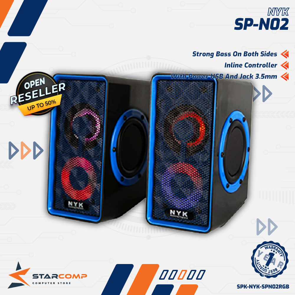 Jual Speaker Gaming PC dan Laptop NYK SP-N02 RGB | Shopee Indonesia