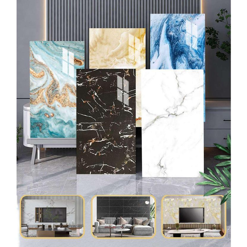 Jual Marmer Panel Board PVC Marmer UV Marble Sheet Backdrop TV ...