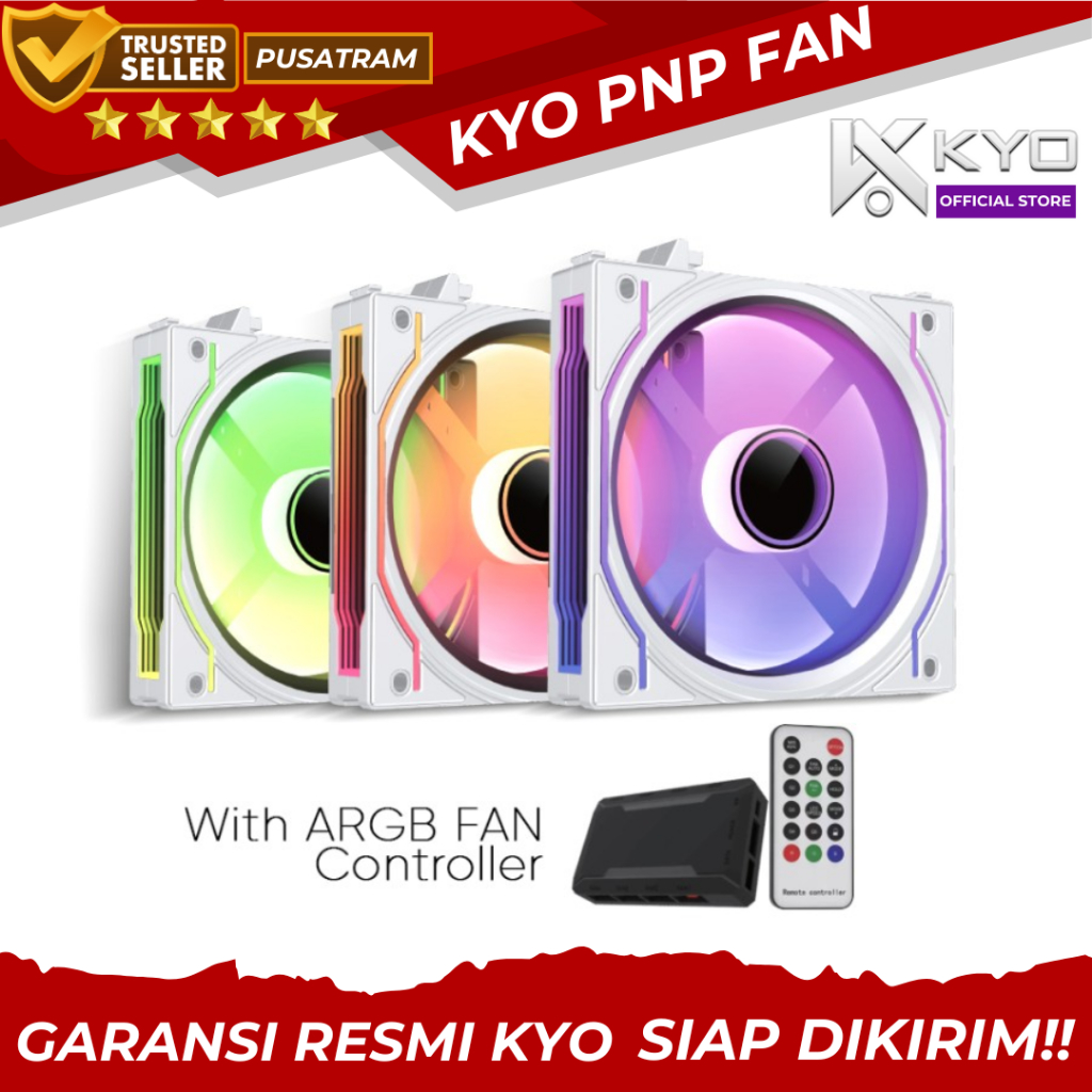 Jual KYO PNP FAN C120 ARGB 120mm ARGB Sync 3 in 1 Fan & Controller ...