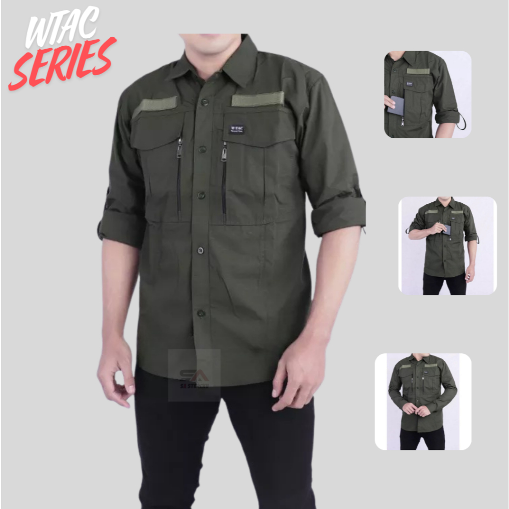 Jual KEMEJA TACTICAL W-TAC LENGAN PANJANG / KEMEJA TACTICAL LAPANGAN ...