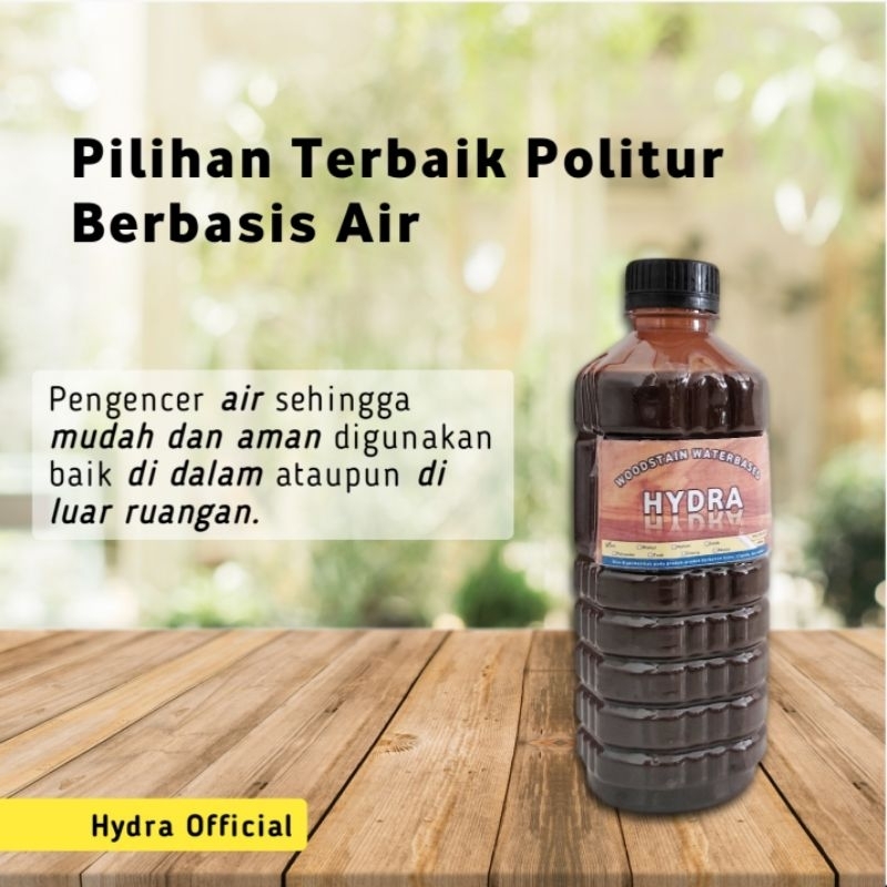 Jual Plitur politur Air Water-based hydra premium 500gr jati mahoni ...