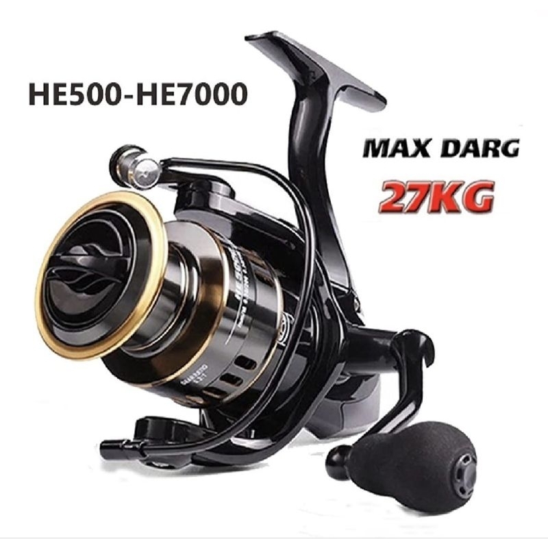 Jual HE500-7000 Reel Rel Pancing Rell Full Besi Murah Kuat 50 Kg Uk ...