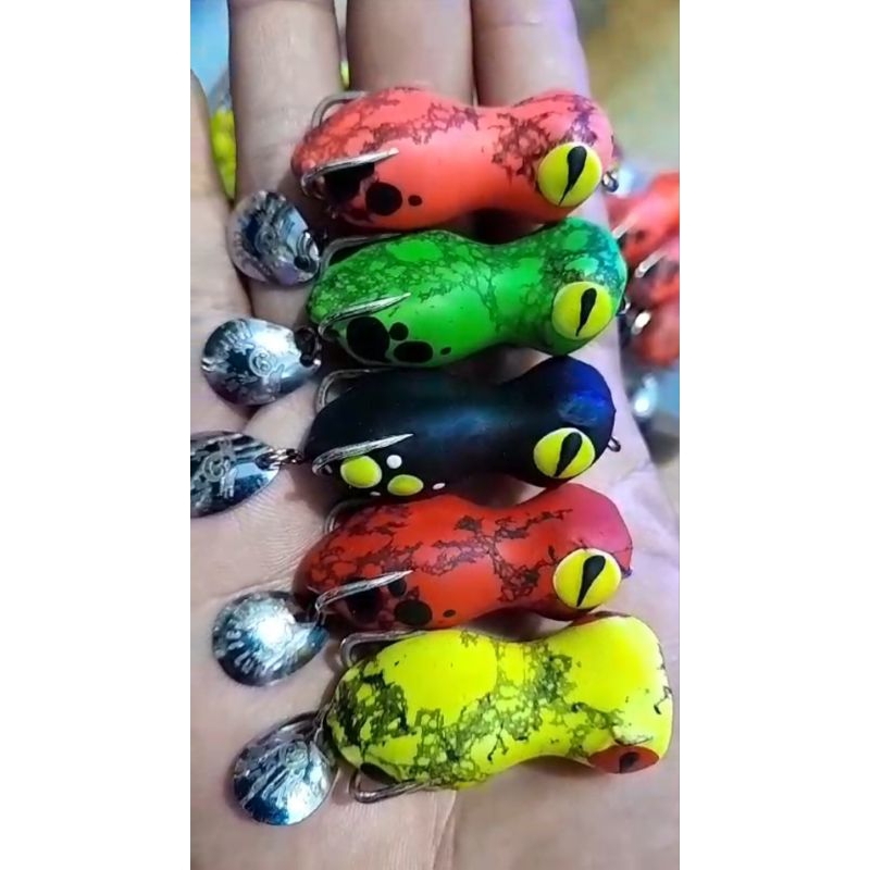 Jual Kurat Lure - SOFT FROG POPER 4,5 CM 7 GRAM - UMPAN CASTING IKAN GABUS PALING KILLER ...