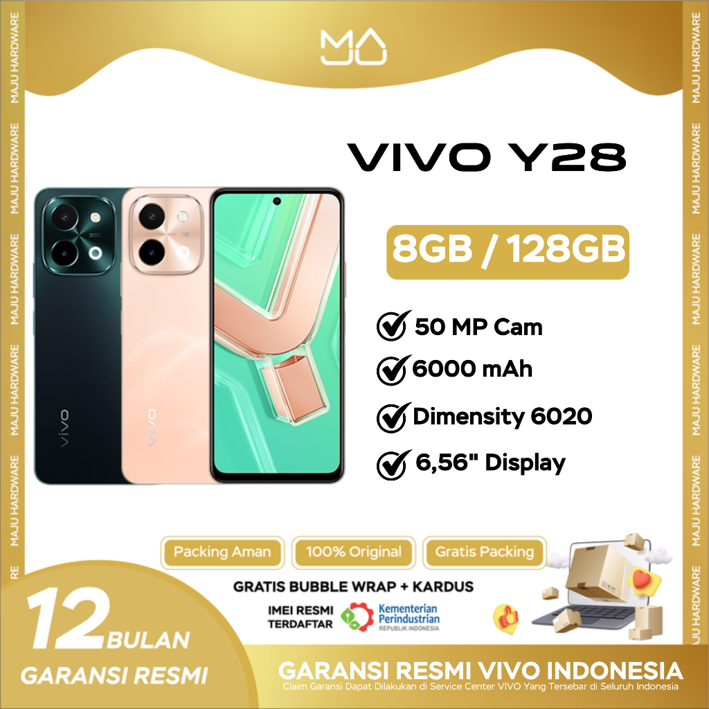 Jual Vivo Y28 8/128 GB - Garansi Resmi | Shopee Indonesia
