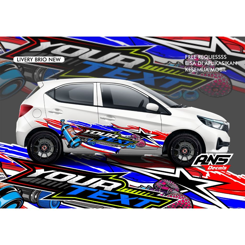 Jual STICKER MOBIL JAZZ, BRIO | DECAL STICKER MOBIL STIKER JAZZ, BRIO ...
