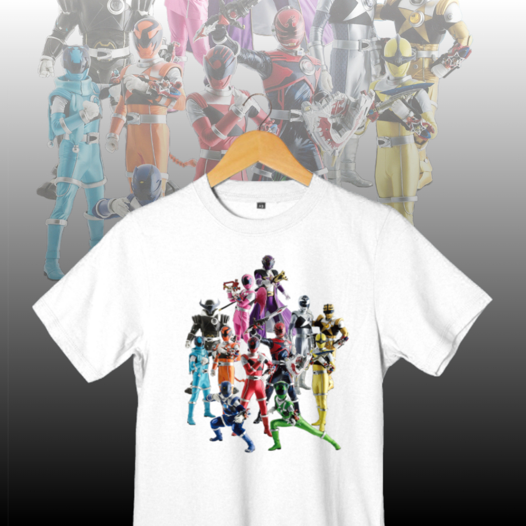 Jual Kaos Kyuranger Kaos Power Rangers Kaos Uchu Sentai Kyuranger Kaos ...
