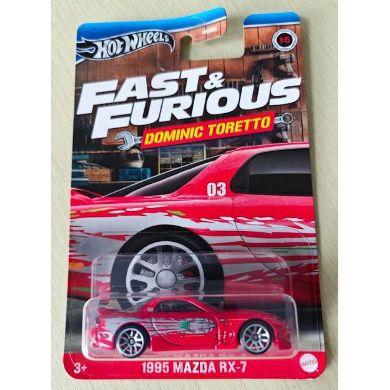 Jual Hot wheels fast and furious 1995 Mazda RX7 Dominic toretto ...