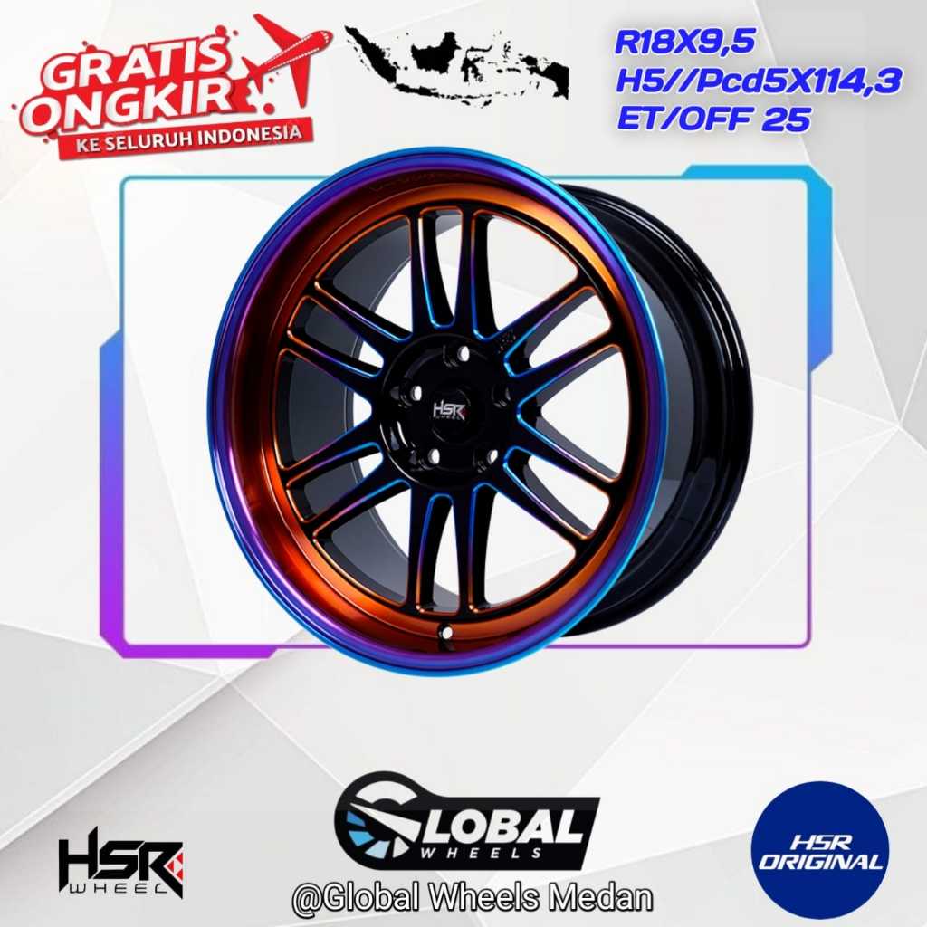 Jual Velg Mobil HSR Bly Rainbow Model Samlong Ring 18 Pcd5x114,3 Innova,Hrv,Xpander | Shopee ...