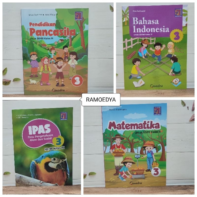 Jual Buku Pelajaran SD/MI kelas 3 Kurikulum Merdeka Quadra | Shopee Indonesia