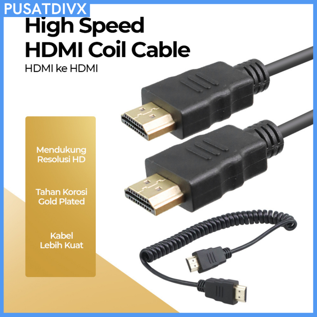 Jual SANJI KABEL HIGH SPEED HDMI TO HDMI COIL CABLE GOLD PLATED 1.3 ...