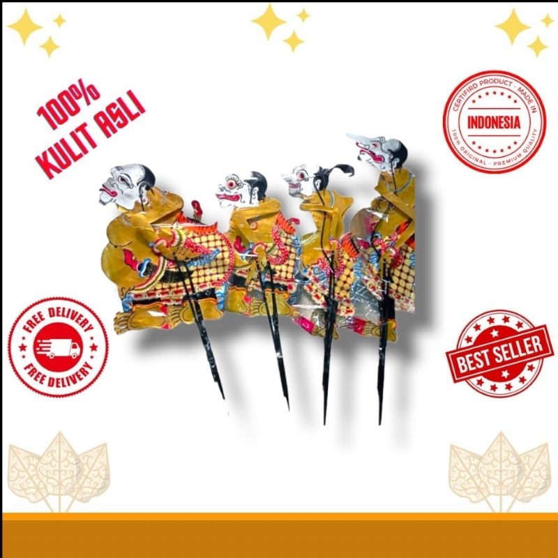 Jual 1Set Punakawan Punokawan Wayang Kulit Sapi Asli Ukuran Standar ...