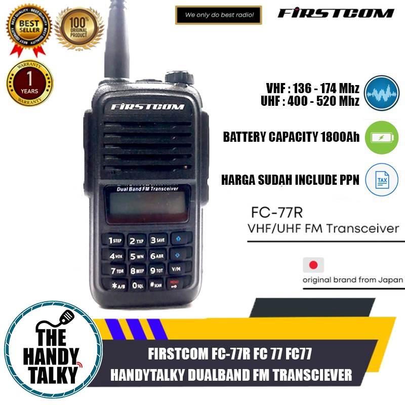 Jual Firstcom Fc 77R 77r Fc-77r Dualband Ht Firstcom Fc 77 5watt ...