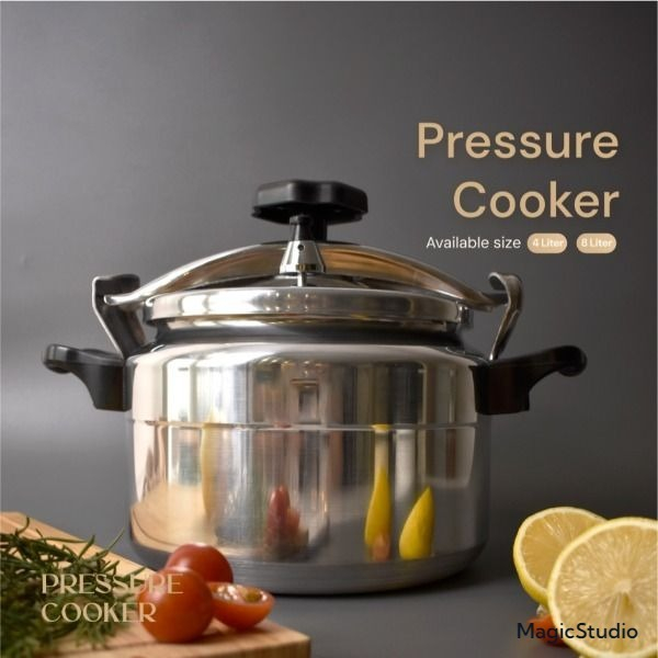 Jual Panci Presto Alumunium 7 Liter Lingkaran Dua Alumunium Pressure Cooker High Grade Presto ...