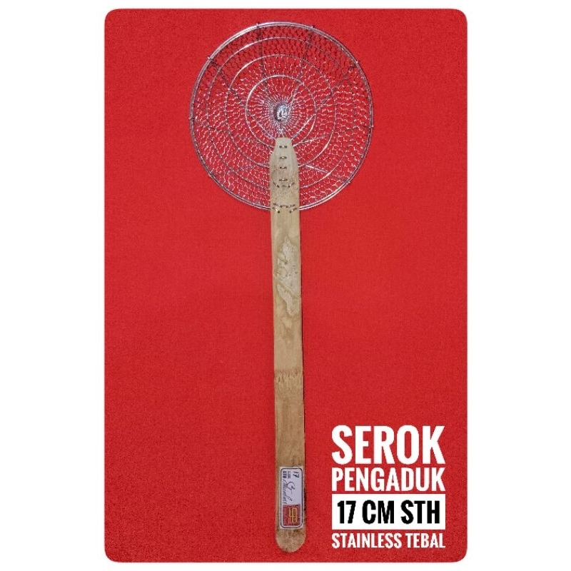Jual Serok Pengaduk Ukuran 17 cm STH TEBAL STAINLESS..... serok ...