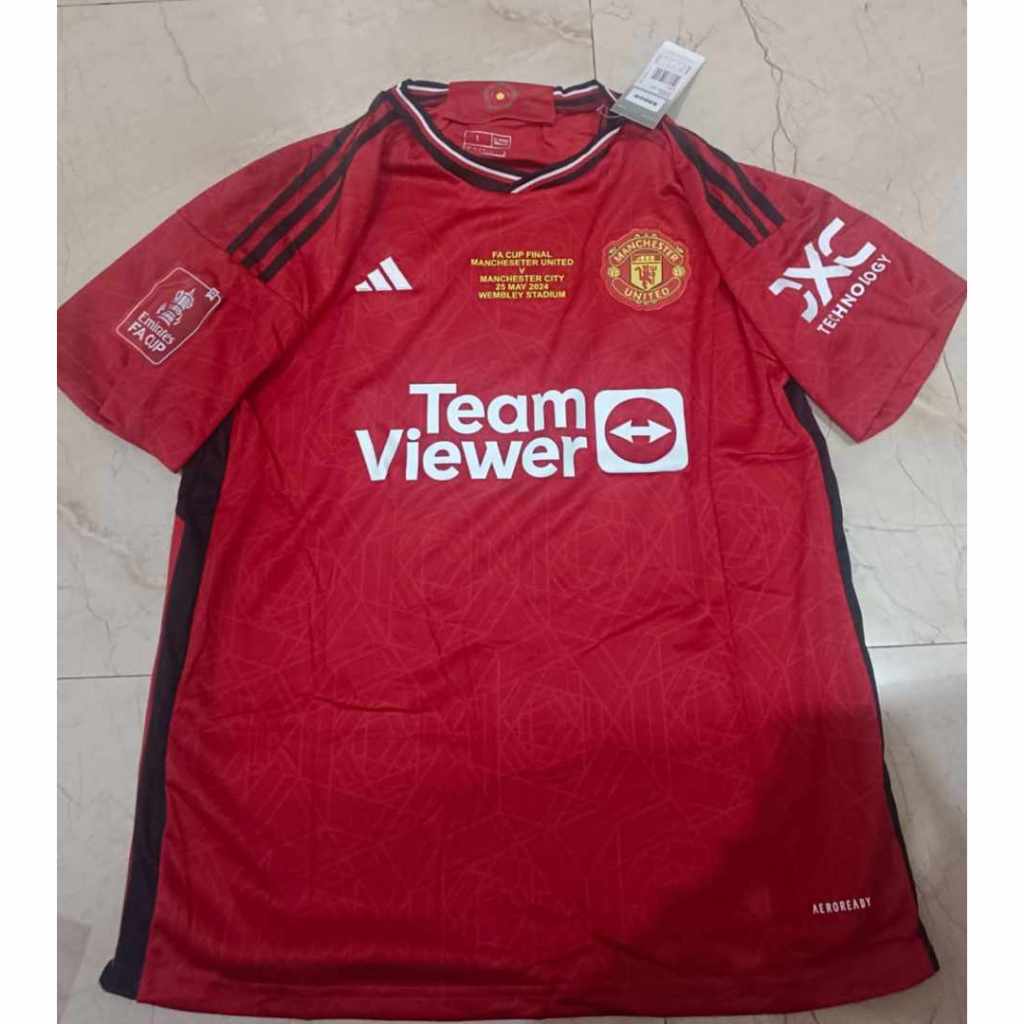 Jual Jersey MU Manchester United Final FA Cup 2024 Grade Ori | Shopee ...