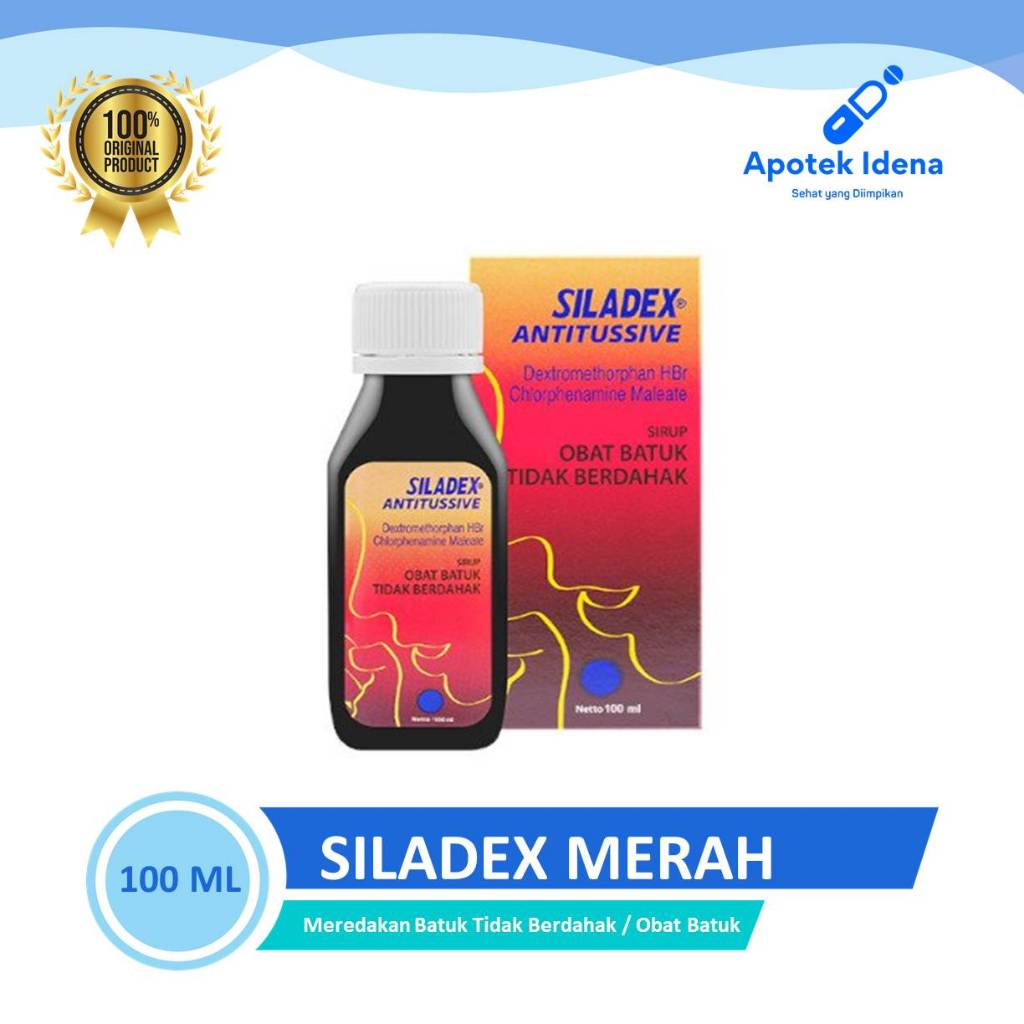 Jual SILADEX MERAH 60 ML Obat Batuk Tidak Berdahak, Batuk Kering, Batuk ...