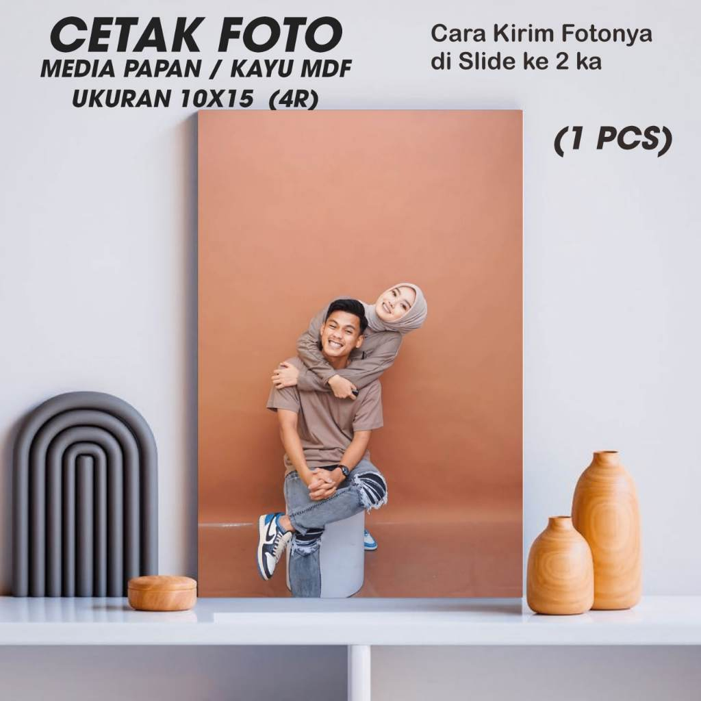 Jual CETAK FOTO UK 4R - MEDIA PAPAN MDF 10X15 | Shopee Indonesia