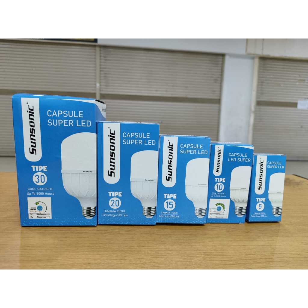 Jual Lampu led murah 30 - 20 - 15 - 10 - 5 watt kapsul jumbo | Shopee Indonesia