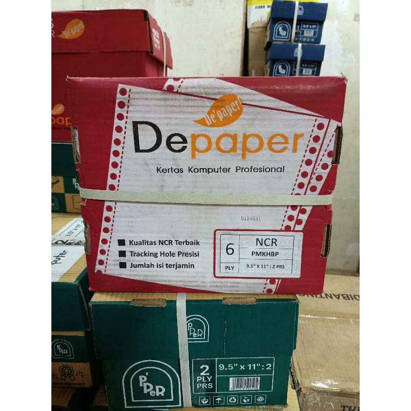 Jual Kertas Continous Form 6 ply bagi 2 DE PAPER | Shopee Indonesia