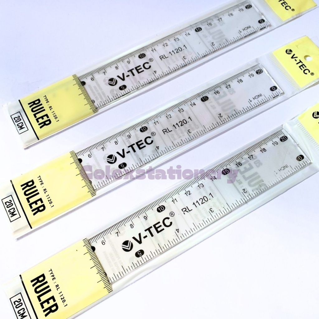 Jual Penggaris / Rol Murah Plastik Ruler / Penggaris Bening Transparan ...