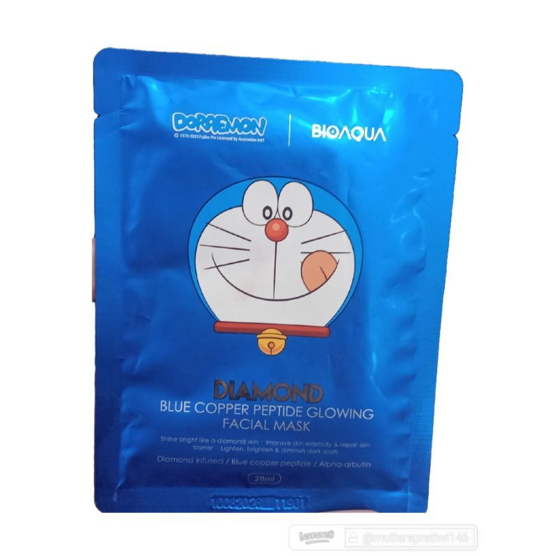 Jual BIOAQUA X DORAEMON SHEET MASK DIAMOND | Shopee Indonesia