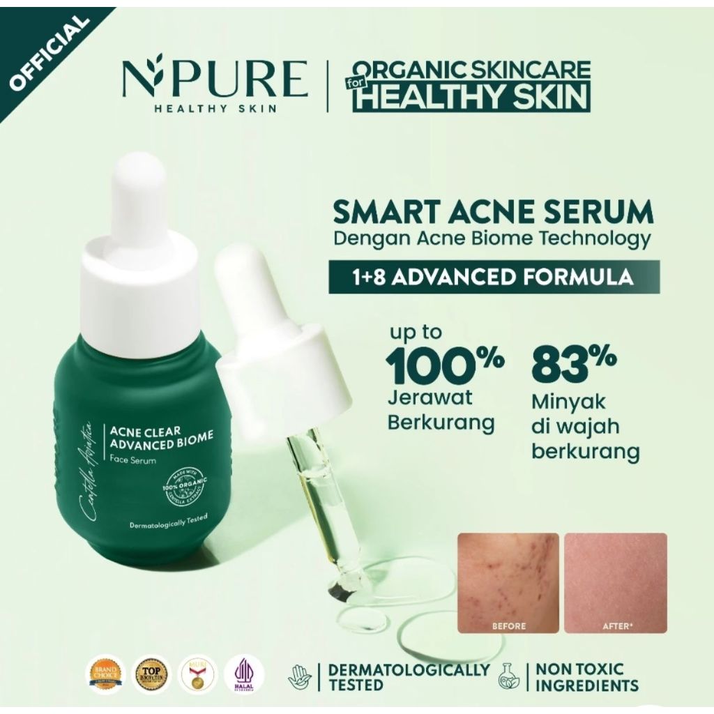 Jual NPURE CICA ACNE ADVANCE BIOME FACE SERUM | Shopee Indonesia