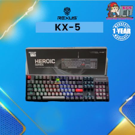 Jual Keyboard Mechanical Rexus KX5 Heroic full size | Shopee Indonesia