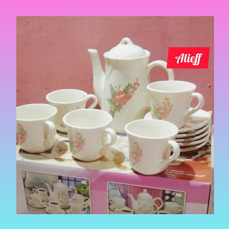 Jual Cangkir set / gelas set/tea set napoleon(ORI SNI) (GRATIS BUBLE ...