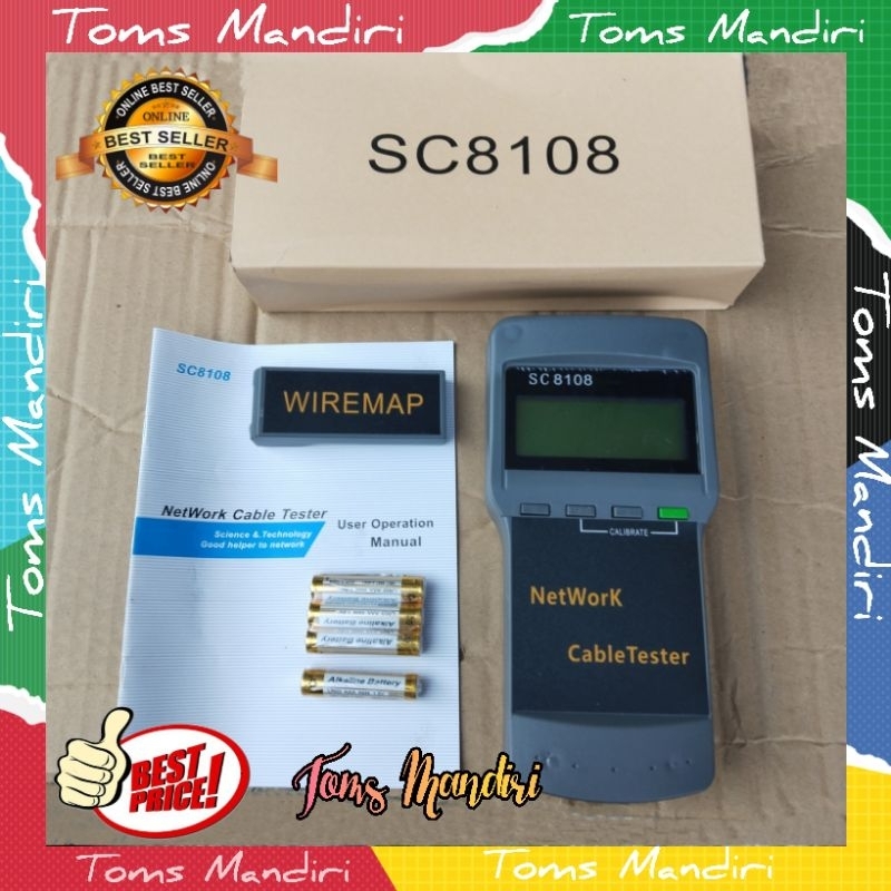 Jual Cable Tester SC8108 LCD CAT5 RJ45 Network LAN | Shopee Indonesia