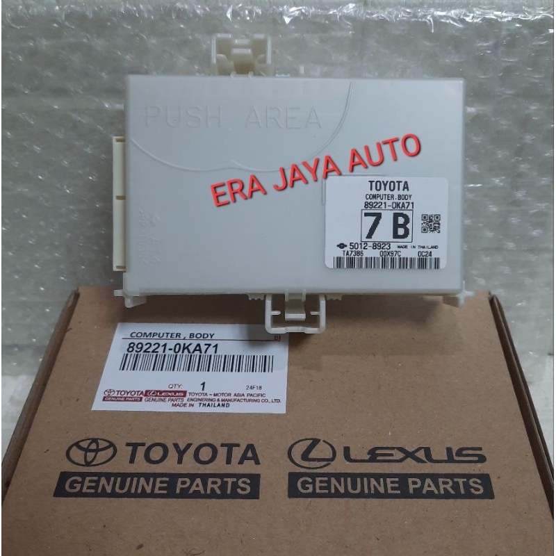 Jual MODUL BCM ECU COMPUTER BODY 89221-0KA71 INNOVA REBORN FORTUNER VRZ ...