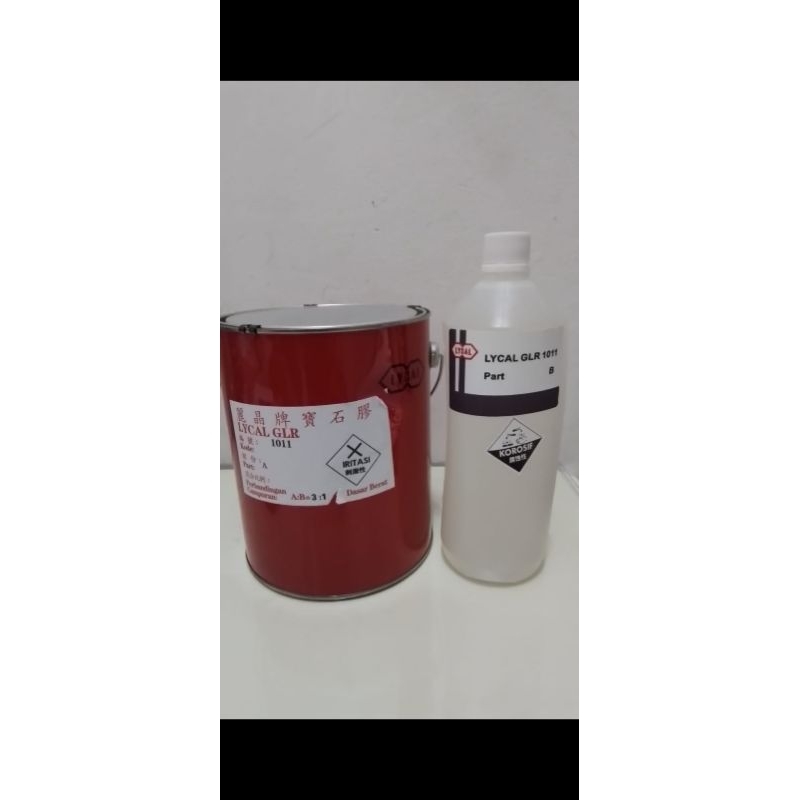Jual resin lycal 1011 eceran 1 set (750 g resin dan 250 g katalis ...
