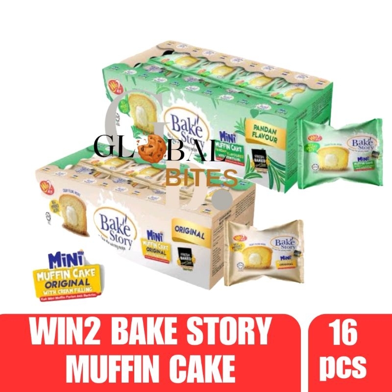 Jual Win2 Baked Story Muffin Cake With Cream Filling 320g Pie Malaysia ...