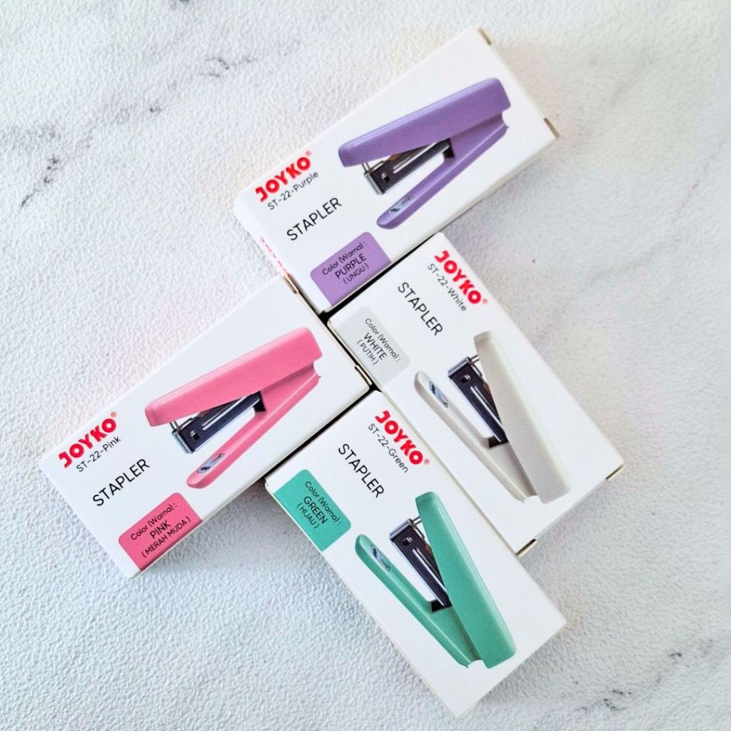 Jual JOYKO Stapler Stepler Jepretan Joyko ST-22 PASTEL COLOR IMUT ...